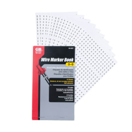 Nylon-Impregnated Cloth Black/Red/White Pocket Pack Wire Marker Booklet ...