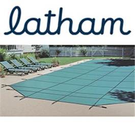 Latham Coverstar 16' x 32' Rectangle Mesh Safety Cover, Green | CSGM16320 | Heritage Pool Plus