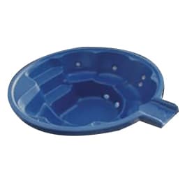 Latham Acrylic Fg Spa 92" Scalloped Spillover Spa Blue Granite ...