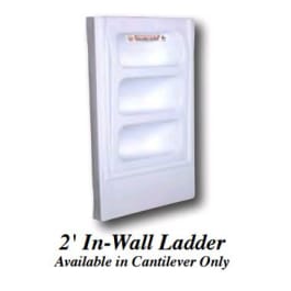 Latham White 42" Long 2' In Wall Ladder | ST2002 | Heritage Pool Plus