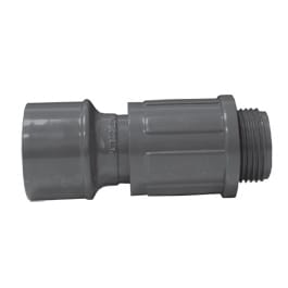 Gray PVC Valve Adapter 1 in. Slip x Male Valve Connector | 1336010 ...