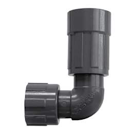 Gray PVC Elbow 3-7/8 in. L 1 in. Female Threaded x Male Valve Connector ...
