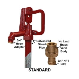 3/4" NPT x Hose Thread 56-1/2" C-1000 Series High Capacity Frost-Proof ...