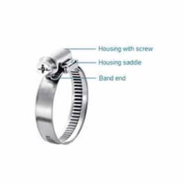 #16 301 Stainless Steel 177 Series Worm Drive Clamp | MUR16 | Heritage Plus