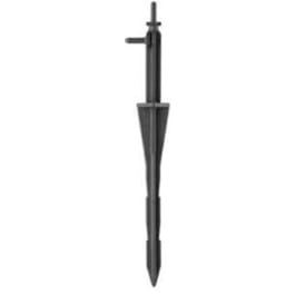 7" Black Nursery Groove For 0.125" ID x 0.187" OD PE Tubing Pot Stake ...