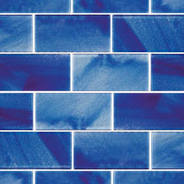 2" x 4" Stratus Blue Seclusion Glass, Glass Mosaic, 11 SQFT/Box Sold By ...