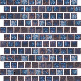 Sankai Great Falls Porcelain Tile, Blue, 1" x 1" | Heritage Pool Plus