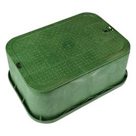 19" x 14" x 6" Rectangular Green Box Standard with Cover Extension ...