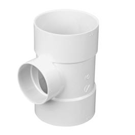 Sanitary Tee, 6" x 6" x 4"Hub PVC P Series SDR-35 Solvent Weld ...