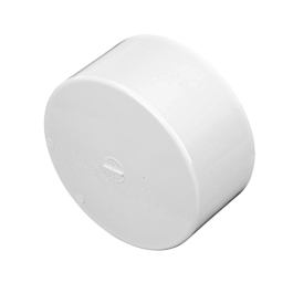 6" Hub White PVC Solvent Weld Drain Cap | NDP6P06 | Heritage Plus