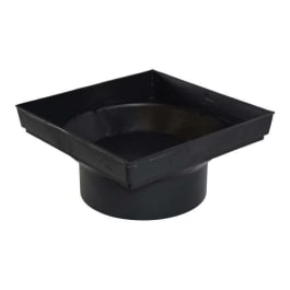 12" x 12" Square HIPS Black Low Profile Adapter | NDS1221 | Heritage Plus