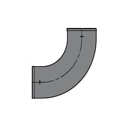 90 Degrees Short Sweep Elbow, 3" No-Hub Ductile Iron | 7128 | Heritage Plus