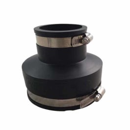 Flexible Coupling, 6"Clay x PVC Black | Heritage Plus