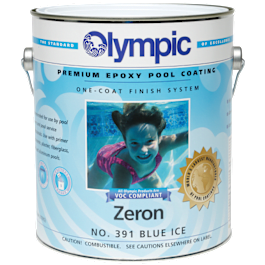 Olympic 391 Zeron Epoxy Pool Coating, Blue Ice, 1 Gallon | 391 ...
