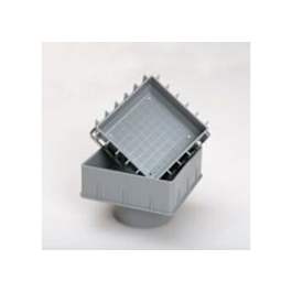 Pouralid 6" Square Pouradrain Masonry Surface Deck Drain ,Polly Resin ...