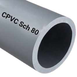 6" x 20' Sch 80 Plain End PVC Pipe | 060CPVCX20 | Heritage Pool Plus