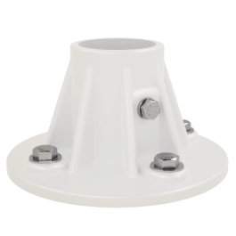 Perma-Cast PF-25 Slide Deck Flange, 5", 1.90", White, w/ Hardware ...
