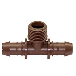 Rain Bird XF Series Tee 17 mm x 17 mm x 1/2" Barb x Barb x MPT ...