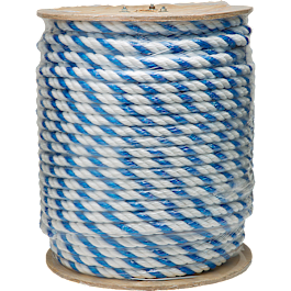 Spool of 0.75" Red-White Floating Polypropylene Swimming Pool Rope ...