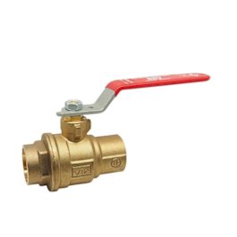 Red-White 2-Piece Ball Valve Brass 1/2" Solder x Solder | 5049AB12 ...