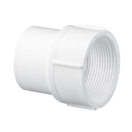 Adapter, 2" Spigot x Female White PVC Schedule 40 Standard | Heritage Plus