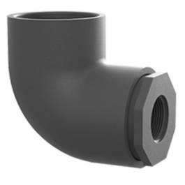 Bullhead Tee, 1 x 3/4" Slip White PVC Schedule 40 | Heritage Plus