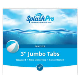 SplashPro 3" Jumbo Tablets 8 x 4 Lbs/Cs | A6801 | Heritage Pool Plus