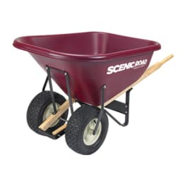 8 cu-ft 800 lb Powder Coated Steel Heavy-Duty Wheelbarrow | SRMM82T ...