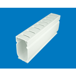 Stegmeier Deck Drain - White (10' Pc) | D2W | Heritage Pool Plus