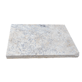 SILVER TRAVERTINE - EASED EDGE COPING, TUMBLED & BEVELED - (I) 16" X 24 ...