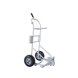 Dula Service Cart, White/Black, w/Hitch | Heritage Pool Plus