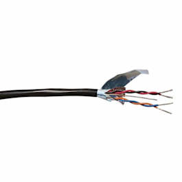 18/4 1000' PE Blue/Orange, Black Jacket Underground 2-Pair Shielded and ...