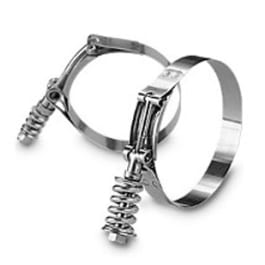 6" 300 Stainless Steel 95130 Series T-Bolt Clamp | WWFTBOLTCLAMP060 ...
