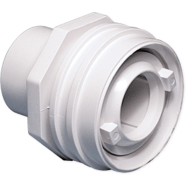 Waterway Flush Mount Return Fitting, 1" Socket, White | 400-9190 ...
