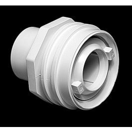 Waterway Flush Mount Return Fitting, 1" Socket, Black | 400-9191 ...