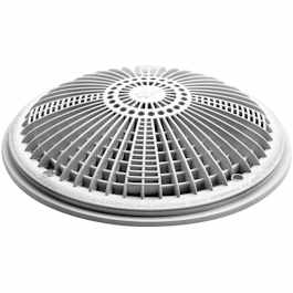 Waterway 10" Tru Flo Drain Cover & Frame, Round, White | 640-1900 V ...