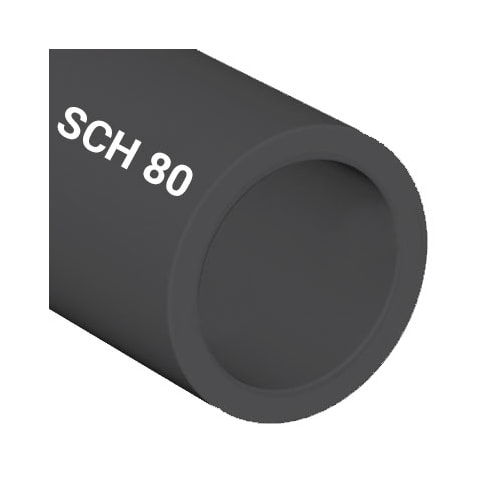 1" x 20' Sch. 80 Gray Bell End PVC Pipe