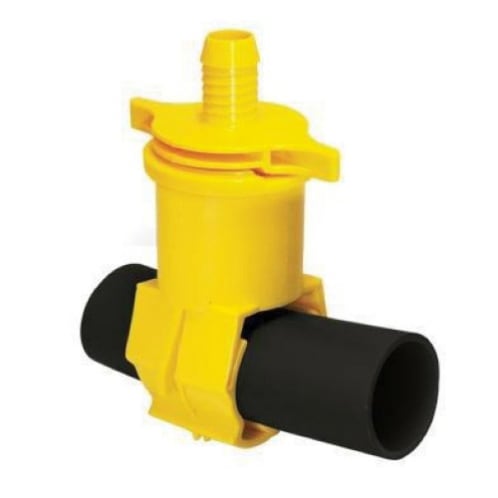 ABS Saddle 1 in. Swing Pipe Barb Yellow | BS7500