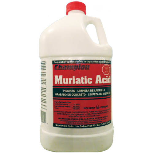 Popular Muriatic Acid 1 gal Bottle 4/Case | GEMUAC | Heritage Pool Plus
