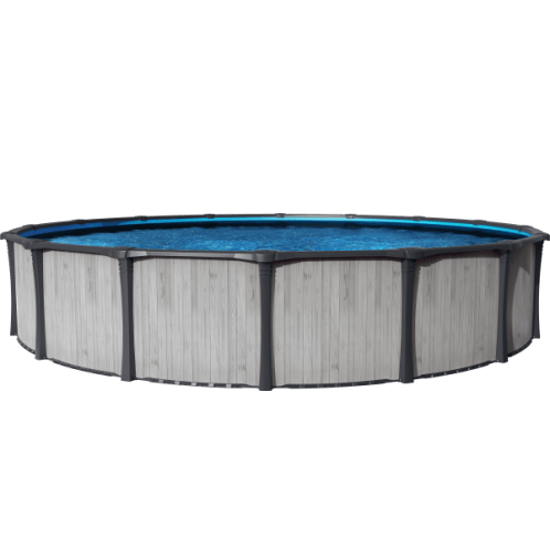 Carvin Gold Series 24' Whitewood Round Resin ABG Pool, 52" Wall, 6 Ctn ...