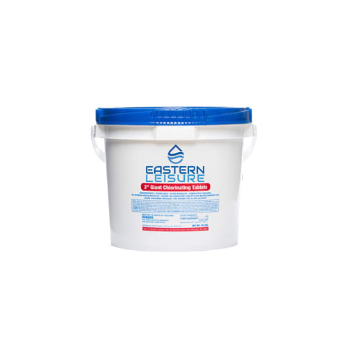 Eastern Leisure 3" Chlorine Tablets 25 lb Pail - Wrapped