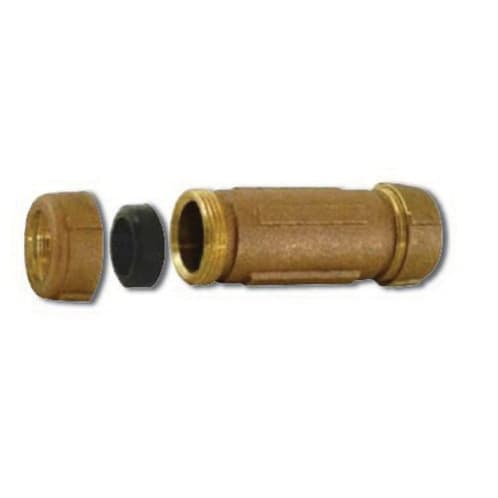 1-1/4" IPS x 1-1/2" CTS Lead-Free Brass Long Pattern Compression ...