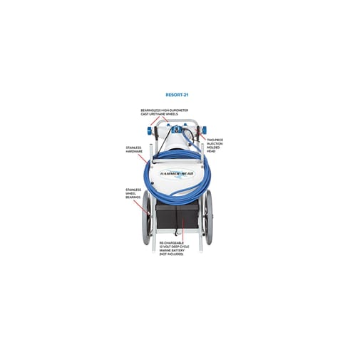 Hammerhead 30" Portable Vacuum w/ 60' Cord & Charger | RESORT 30 ...
