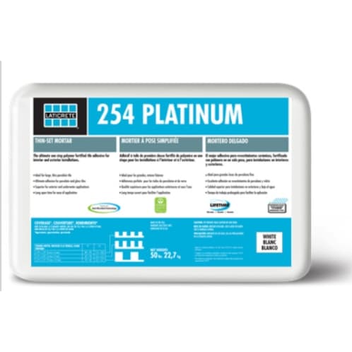 Laticrete 50Lb 254 Platinum Thin-Set Mortar Laticrete 254 Platinum Thin ...