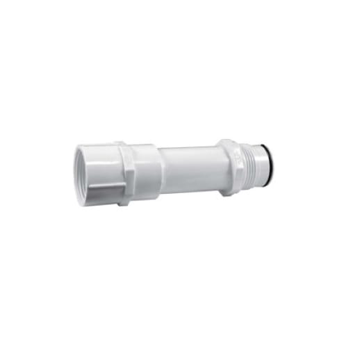 1-1/2" Female Acme x Male Acme 7" L White PVC Pre-Assembled Acme Riser ...