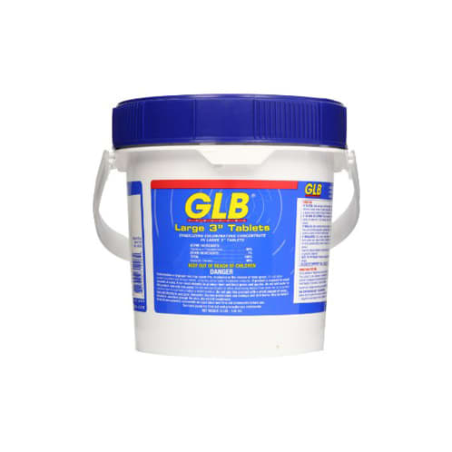 GLB Large 3" Chlorine Tablets, 8 lb Pail | 71230A | Heritage Pool Plus