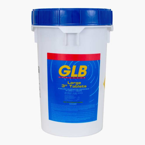 GLB Large 3" Chlorine Tablets 50 lb Pail | 71236A | Heritage Pool Plus