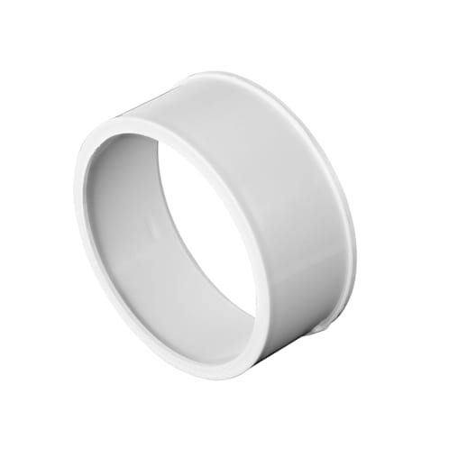 4" Spigot x S&D Hub White PVC SDR-35 DWV Solvent Weld Sewer Adapter ...