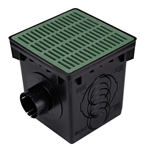 12" w/Green Grate Catch Basin Kit | NDS1200GRKIT | Heritage Plus