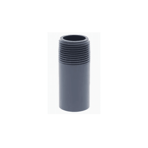 1" x 2" Nipple PVC Sch. 80 Threaded One End | Heritage Pool Plus